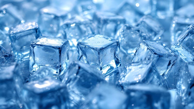 Ice Cubes Detailed Illustration Abstract Background Stock Illustration ...