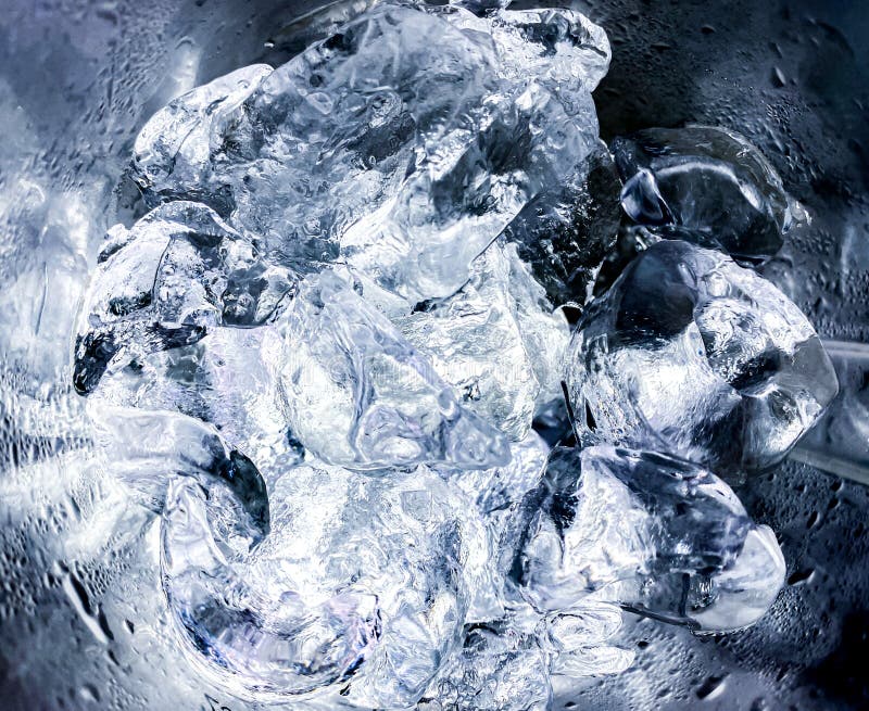 Ice Cubes Feel Fresh on Hot Days Background Stock Photo - Image of ...