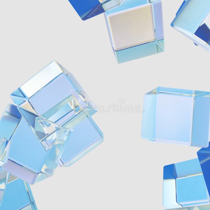 Ice Cubes. File Contains Two Clipping Path - To the Front and the Back ...