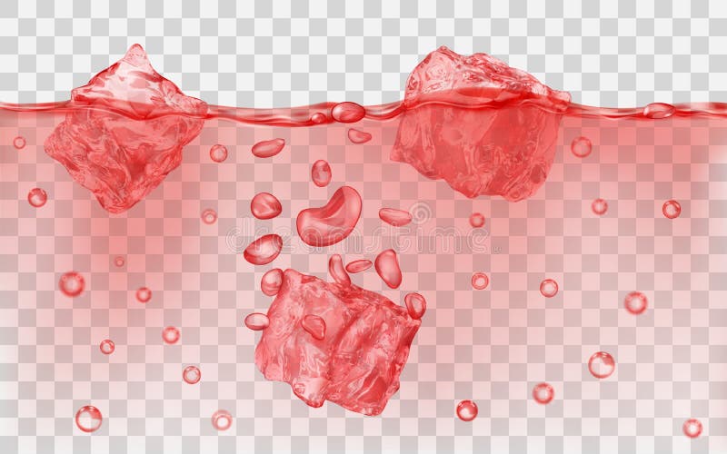 Ice Cubes Red Background Bubbles Stock Illustrations – 93 Ice Cubes Red ...