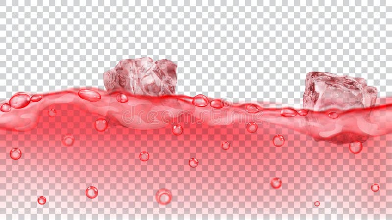 Ice Cubes Red Background Bubbles Stock Illustrations – 66 Ice Cubes Red ...