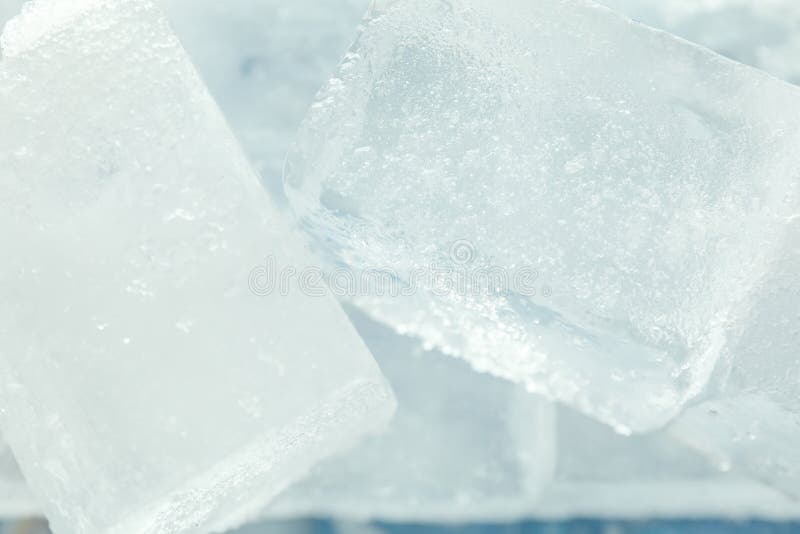 Ice Cubes or Ice Forms for Drinks, Close Up Stock Photo - Image of ...