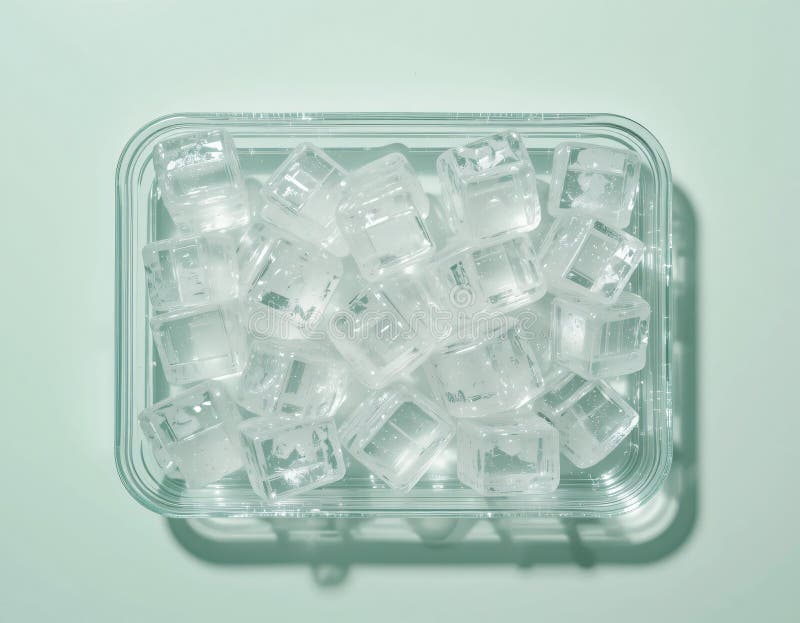Ice Cubes Green Tray White Surface Stock Photos - Free & Royalty-Free ...