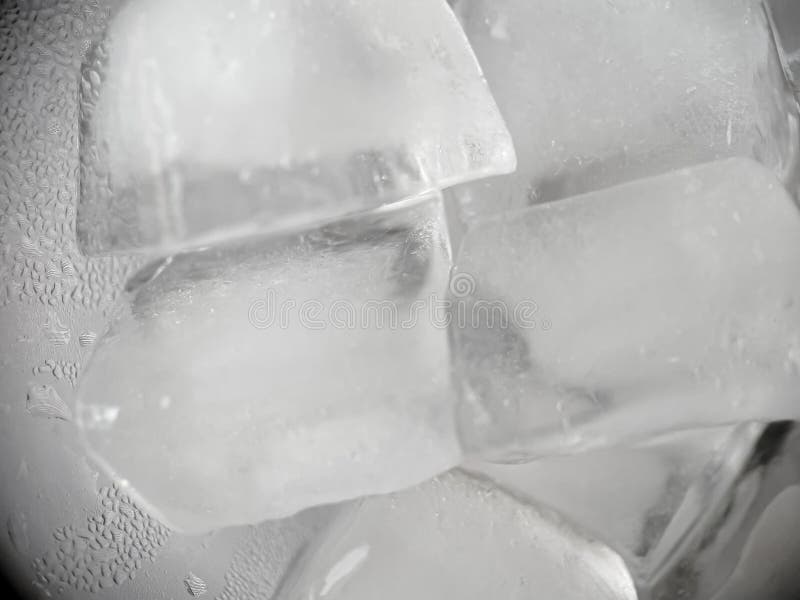 Ice cubes in macro view stock photo. Image of melt, freeze - 283305684