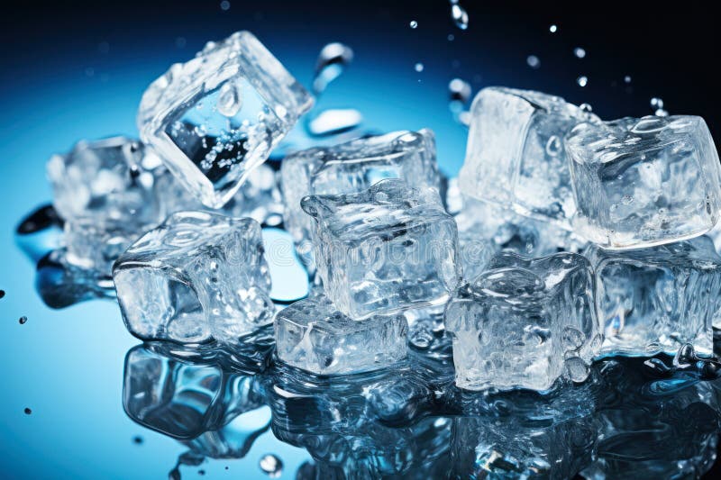 Ice Cubes Made from Clean Water Stock Image - Image of fresh, freeze ...