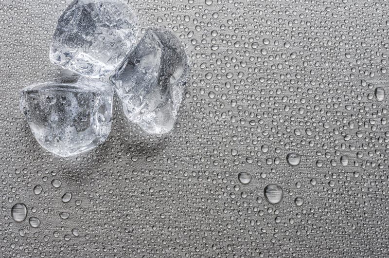 Ice Cubes on a Metallic Surface Stock Image - Image of grey, block ...