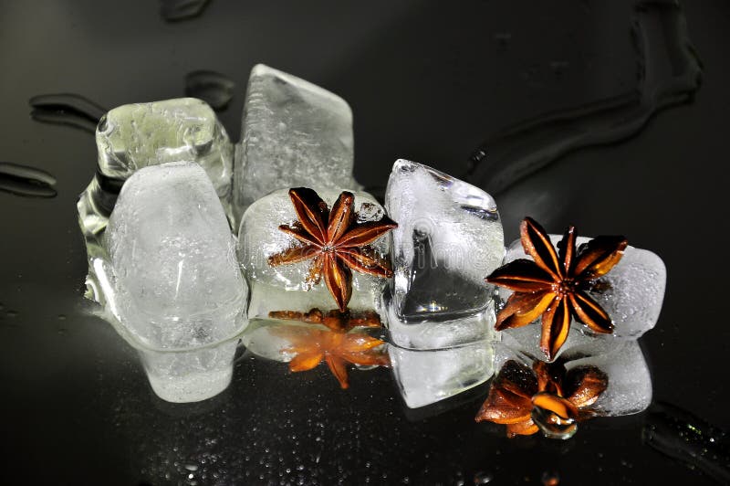 Ice Cubes on Mirror stock image. Image of icecube, chilled - 345471
