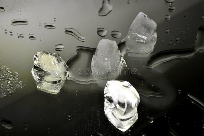 Ice Cubes on Mirror stock image. Image of icecube, chilled - 345471
