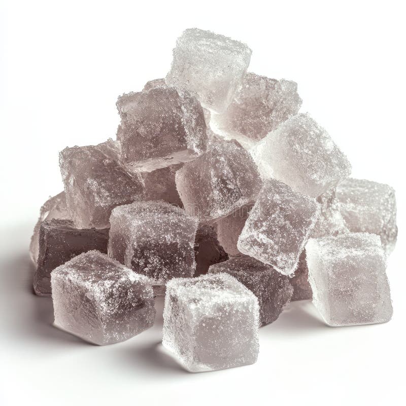 Ice Cubes Pile Cold Refreshment Frozen Water Crystal Texture White ...