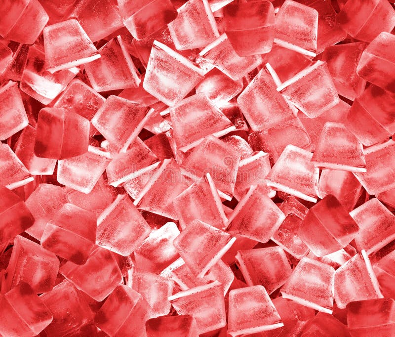 Ice cubes in red light. stock photo. Image of refresh - 32406686