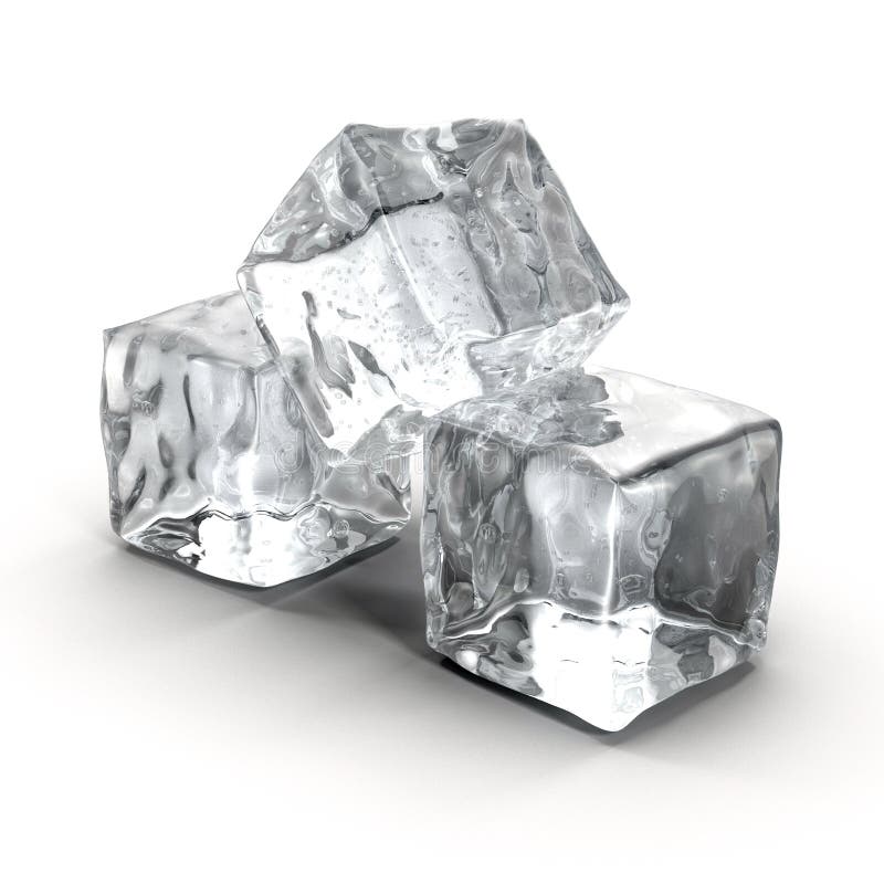Ice Cubes Stack White Background Stock Illustrations 88 Ice Cubes