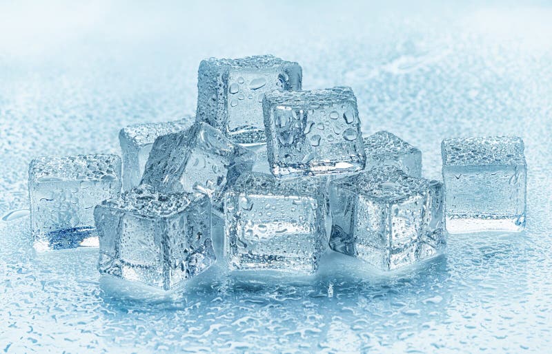 Ice cubes stock photo. Image of stack, liquid, reflection - 49669402