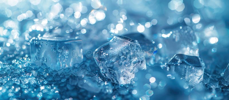 Ice Cubes on Table stock photo. Image of condensation - 315459190