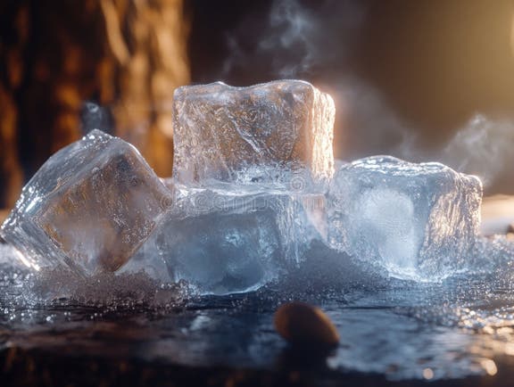 Ice Cubes on Table stock image. Image of frozen, drink - 388230977