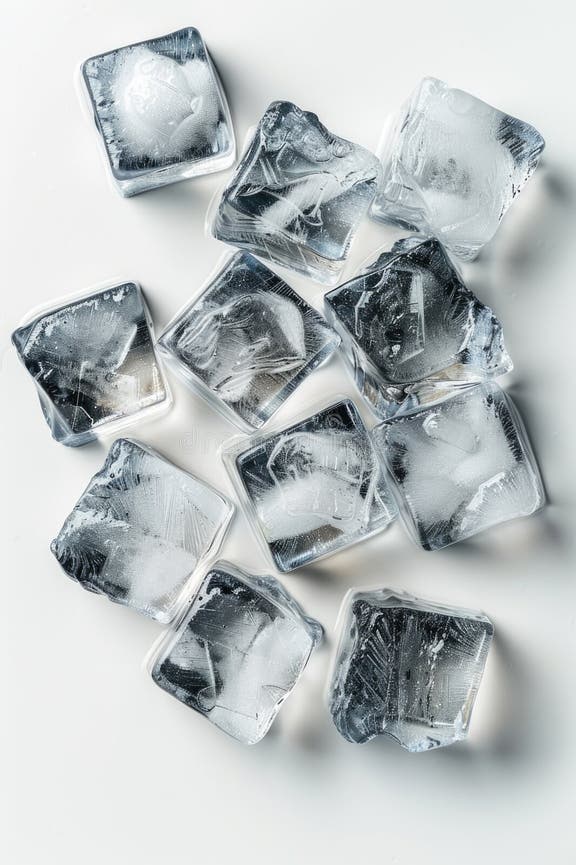 Ice Cubes on Table stock image. Image of food, cold - 383409337