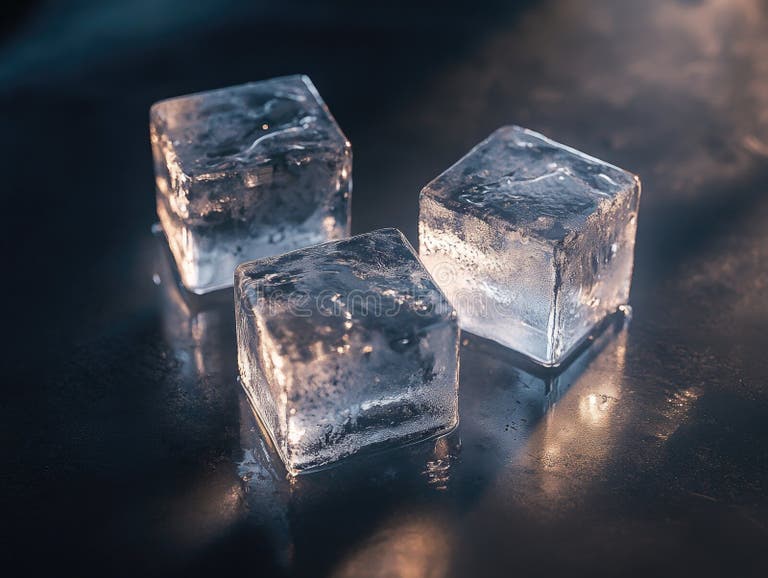 Ice Cubes on Table stock photo. Image of cubes, temperature - 375066626