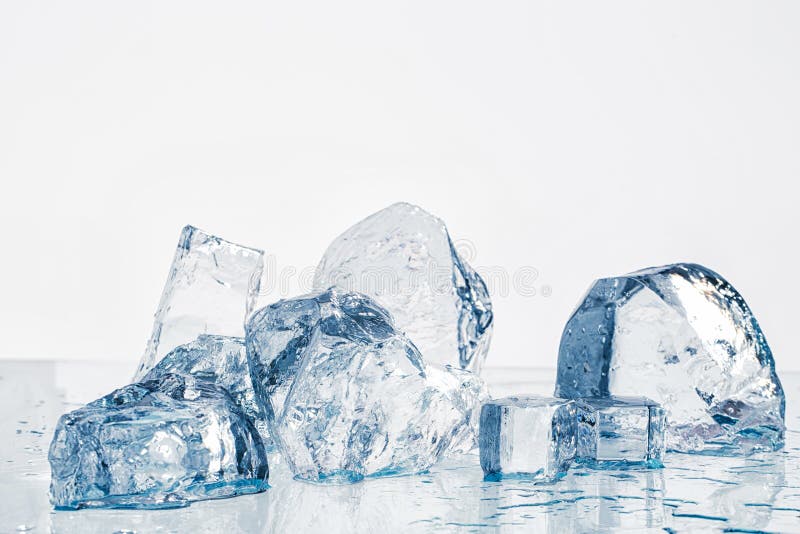 Ice cubes on the table stock image. Image of purity, translucent - 74323737