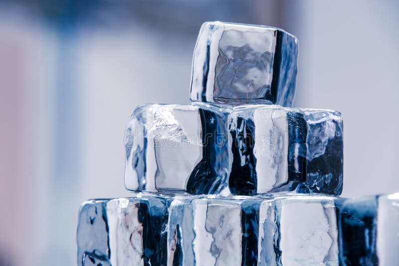 Ice cubes on table stock photo. Image of liquid, translucent - 75139832