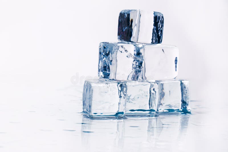 Ice cubes on table stock photo. Image of glass, beverage - 75208664