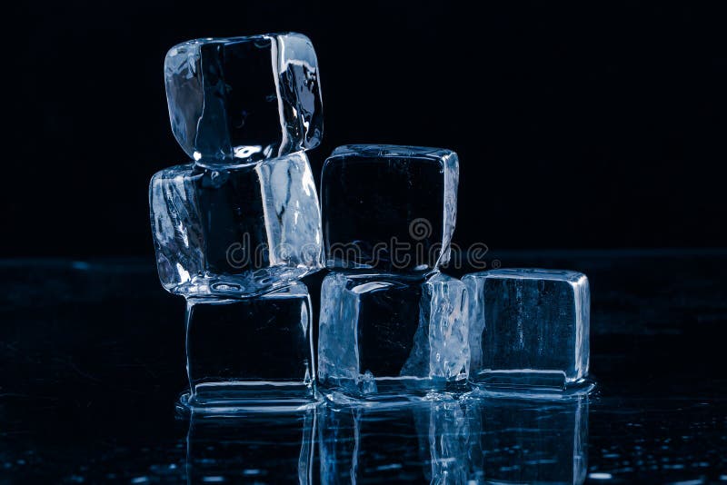 Ice cubes on table stock photo. Image of background, refreshment - 75805988