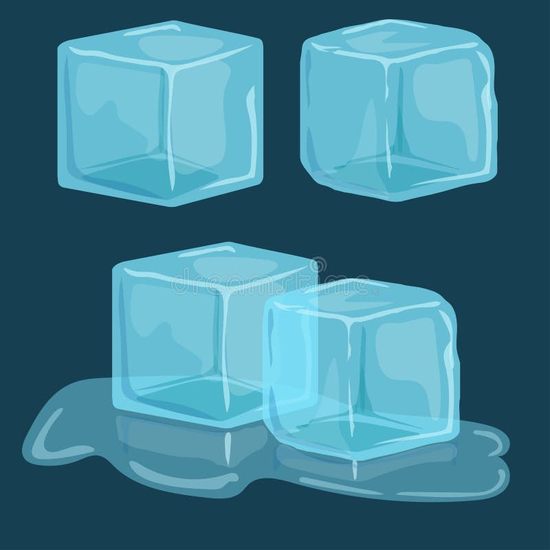 Ice Cubes Vector Set Stock Vector Illustration Of Cool 90835894