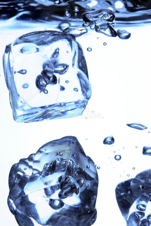 Ice cubes in water stock photo. Image of pack, cubes - 10924708