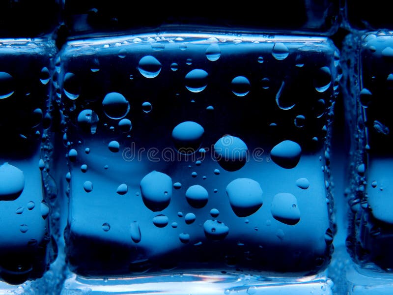 Ice Cubes with Water Drops Background Stock Photo - Image of abstract ...