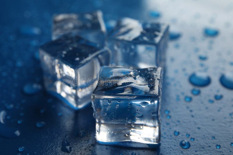 Ice cubes on water stock image. Image of splash, solid - 4572155