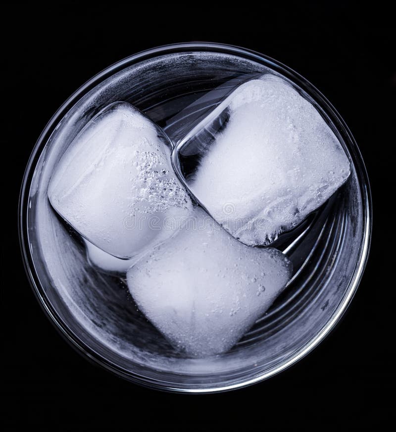 Ice Cubes in Water Isolated Stock Photo - Image of frosty, melt: 50528860