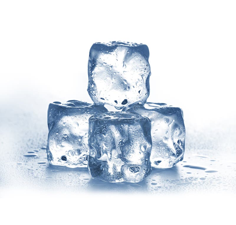Ice cubes on white stock photo. Image of cold, drop, iced - 53719748