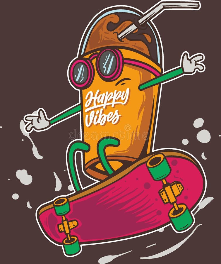 Ice Cup Illlustration Vector Art Stock Vector - Illustration of font ...