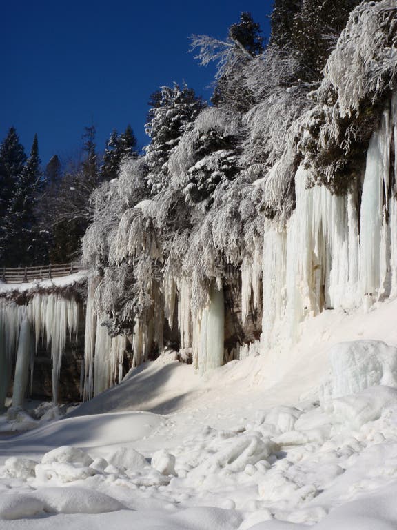 Ice curtains stock image. Image of beautiful, landscape - 12673403