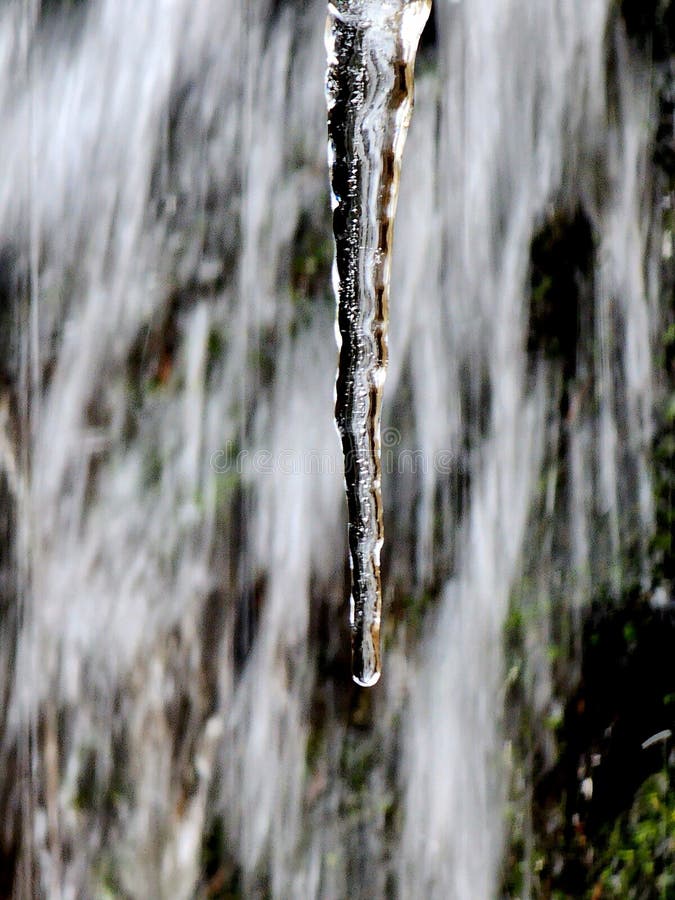 Ice Cycle Waterfall Nature Art Scenic Abstract Stock Image - Image of ...