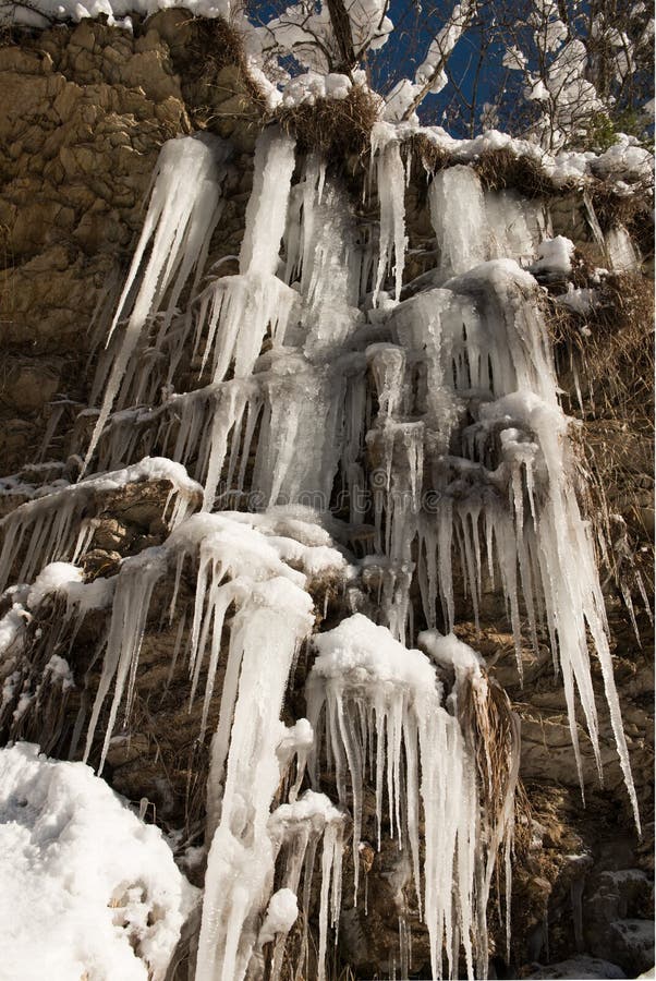Ice cycles stock photo. Image of wintry, close, nature - 168120796
