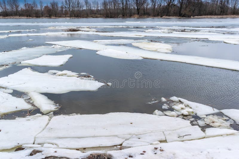 Ice drift in spring stock photo. Image of glacier, north - 213975052