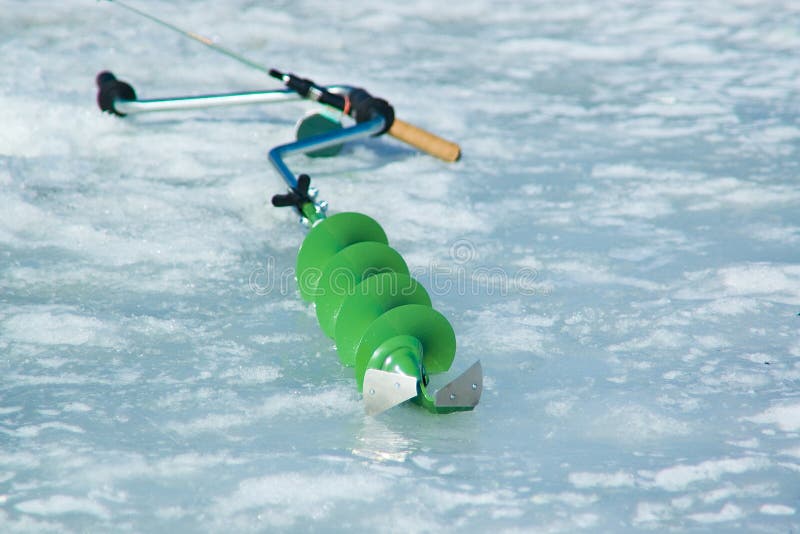 Ice-drill stock photo. Image of drill, grey, cutout, auger - 18513222