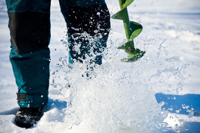 Ice-drill stock image. Image of drill, hobbies, equipment - 19490959