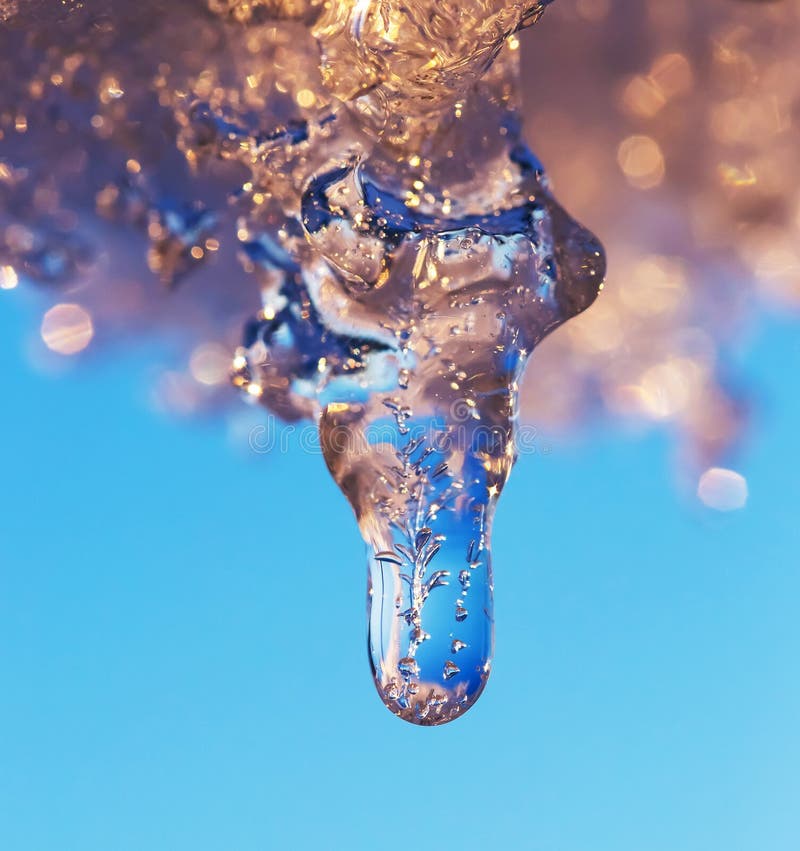 Ice drop stock image. Image of blue, water, freeze, frozen - 16923053