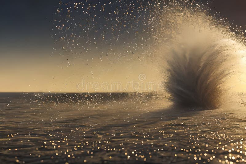 Ice Drop Splash at the Surface of the Ice Stock Image - Image of drip ...