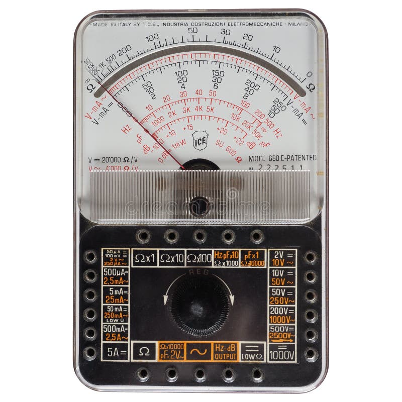 ICE 680-E Analog Multimeter Editorial Photography - Image of technology ...