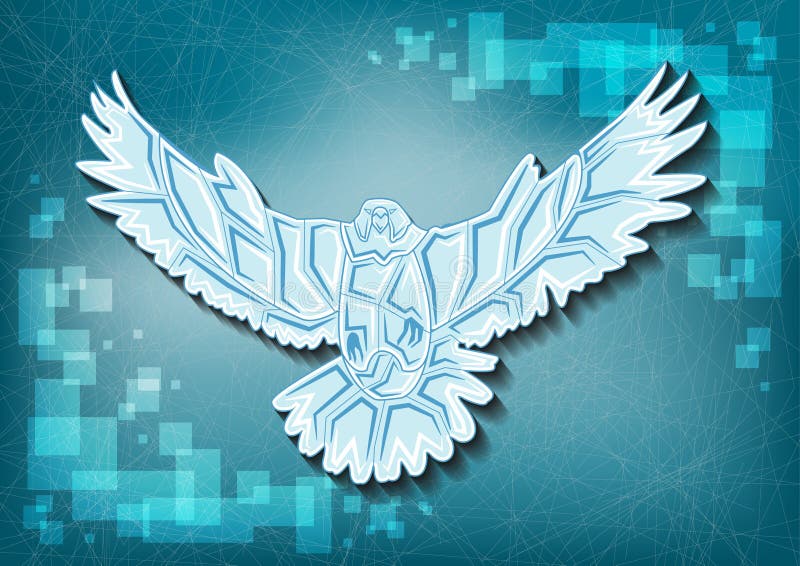 Ice Eagle stock illustration. Illustration of rendered - 240062
