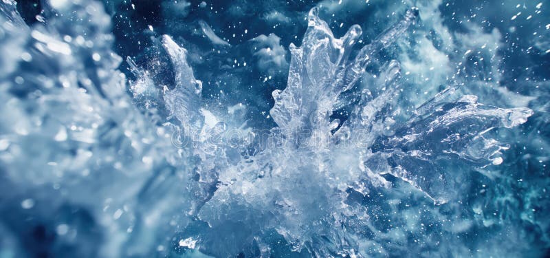 Ice explosion background stock image. Image of idea - 307539219
