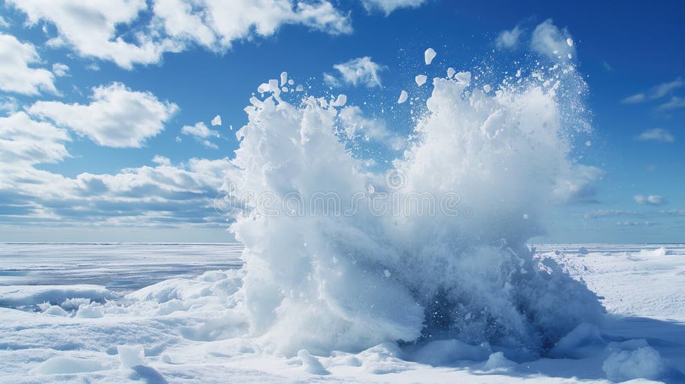 Ice explosion background stock photo. Image of fresh - 307540034