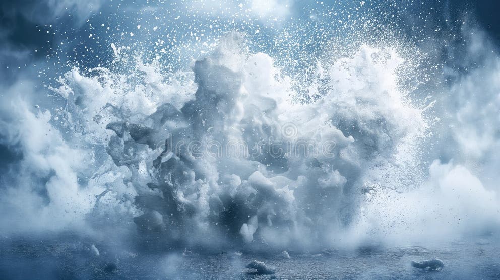 Ice explosion background stock image. Image of explosion - 307542403
