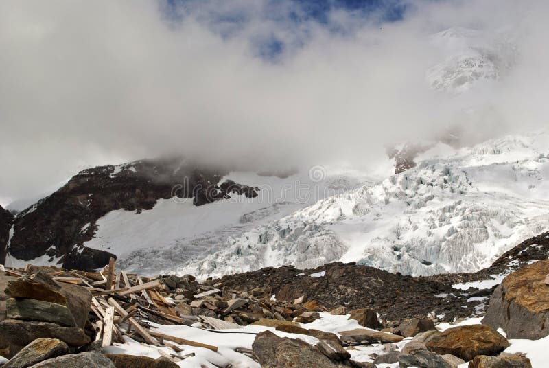 Ice fall stock image. Image of alagna, glacier, rosa - 25109281