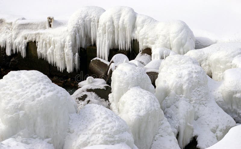 Ice fall stock image. Image of waterfall, chill, fall - 8458561