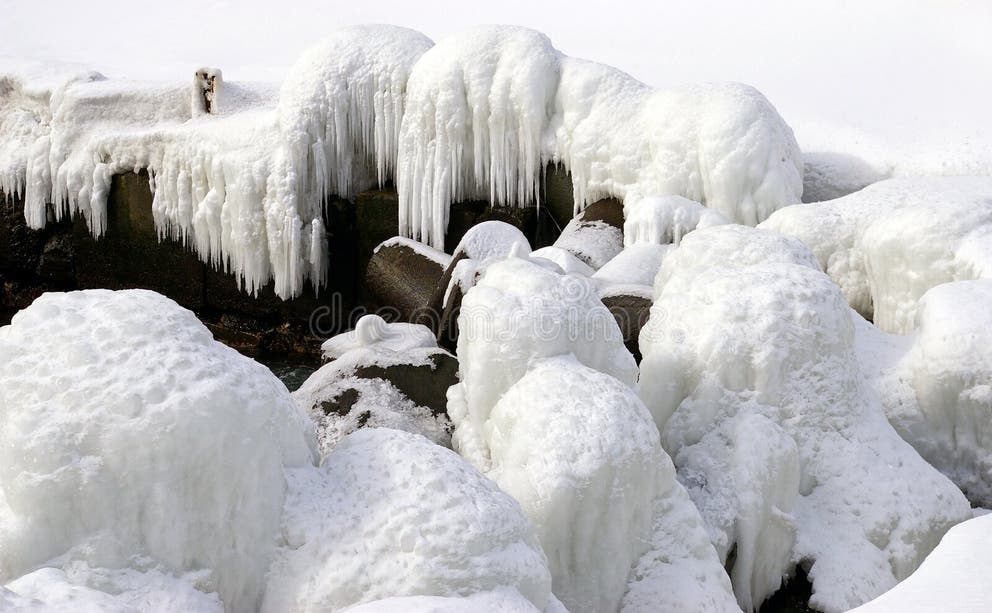 Ice fall stock image. Image of waterfall, chill, fall - 8458561