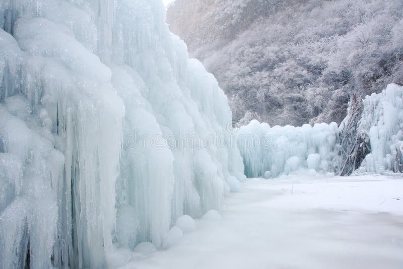 Ice fall stock photo. Image of linn, iced, waterfall - 64266680