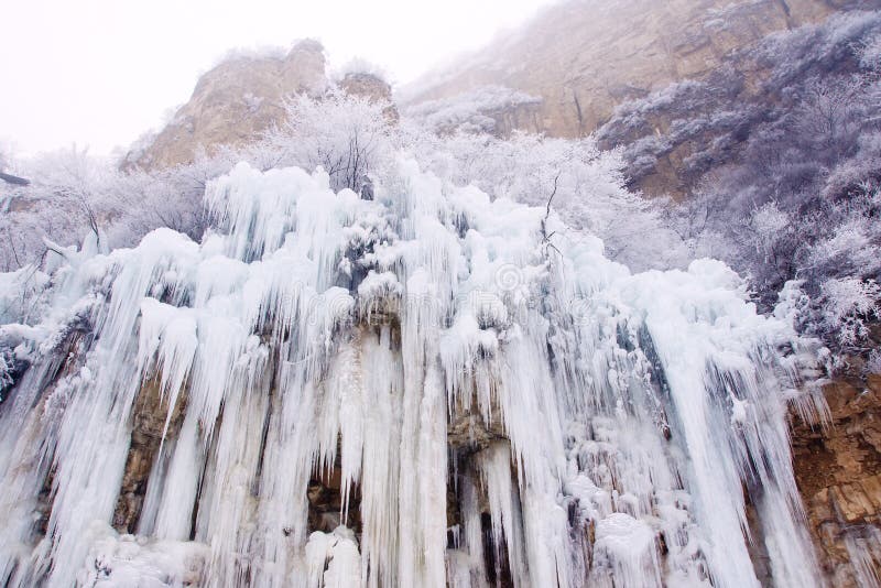 Ice fall stock photo. Image of water, white, freezing - 64266742