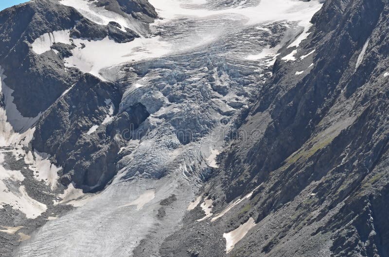 Ice Fall stock photo. Image of glacier, slope, alps, geology - 76474468